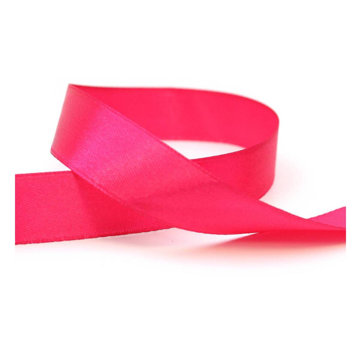 Shocking Pink Satin Ribbon 20 mm x 15 m | Hobbycraft