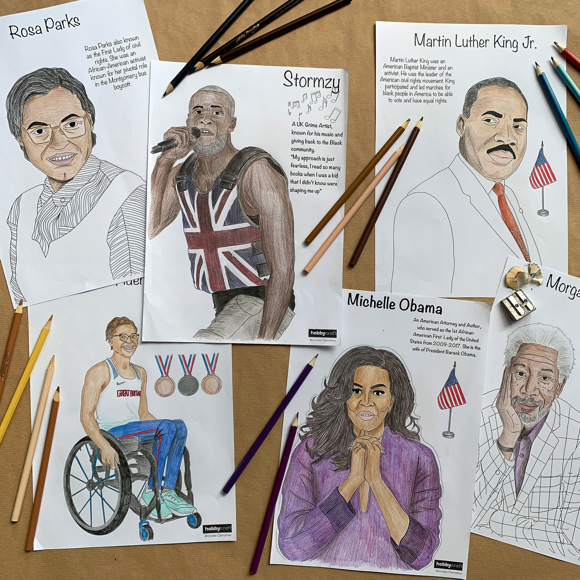 FREE Black History Month Colouring Sheet Download | Hobbycraft