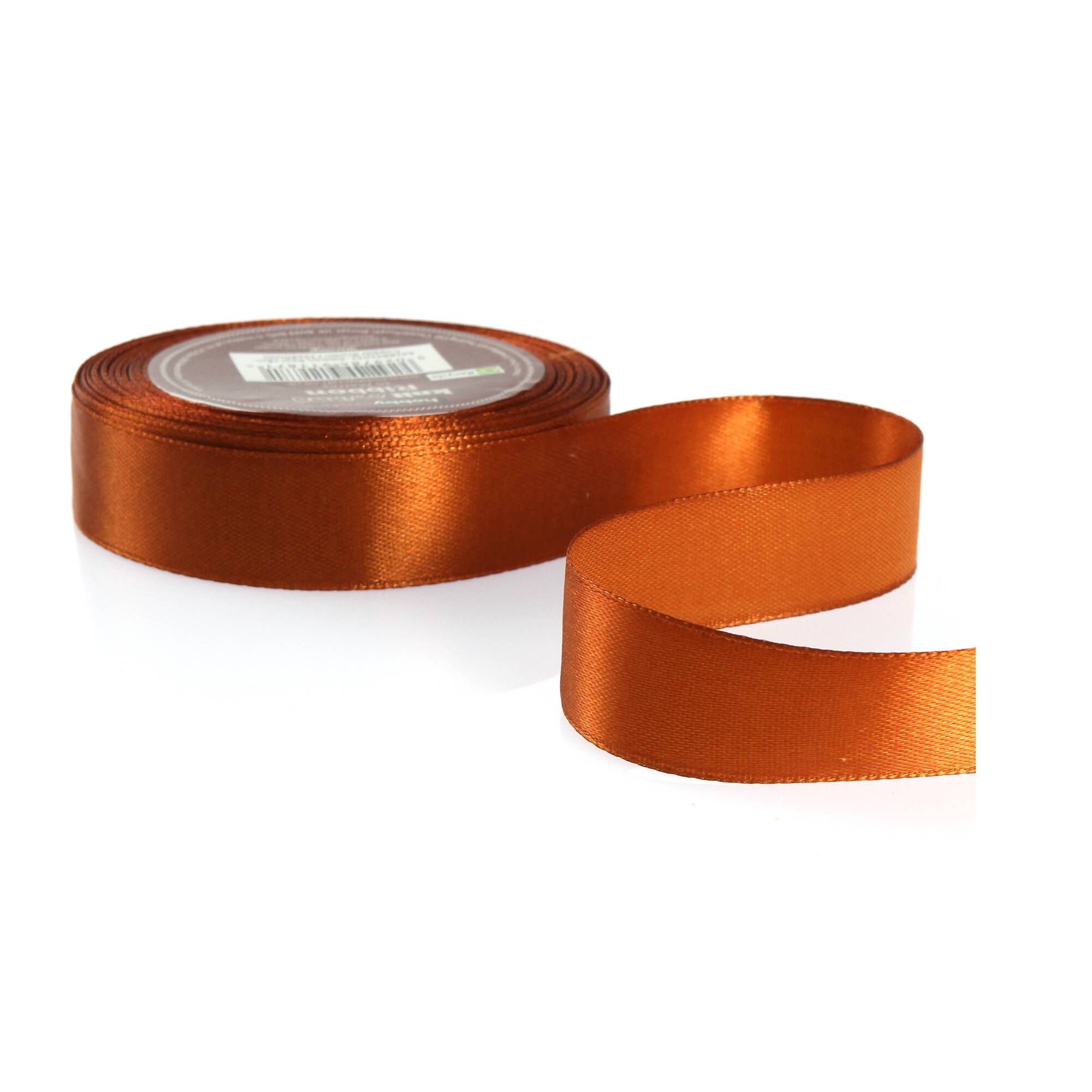 Copper Brown Satin Ribbon 20mm x 15m | Hobbycraft