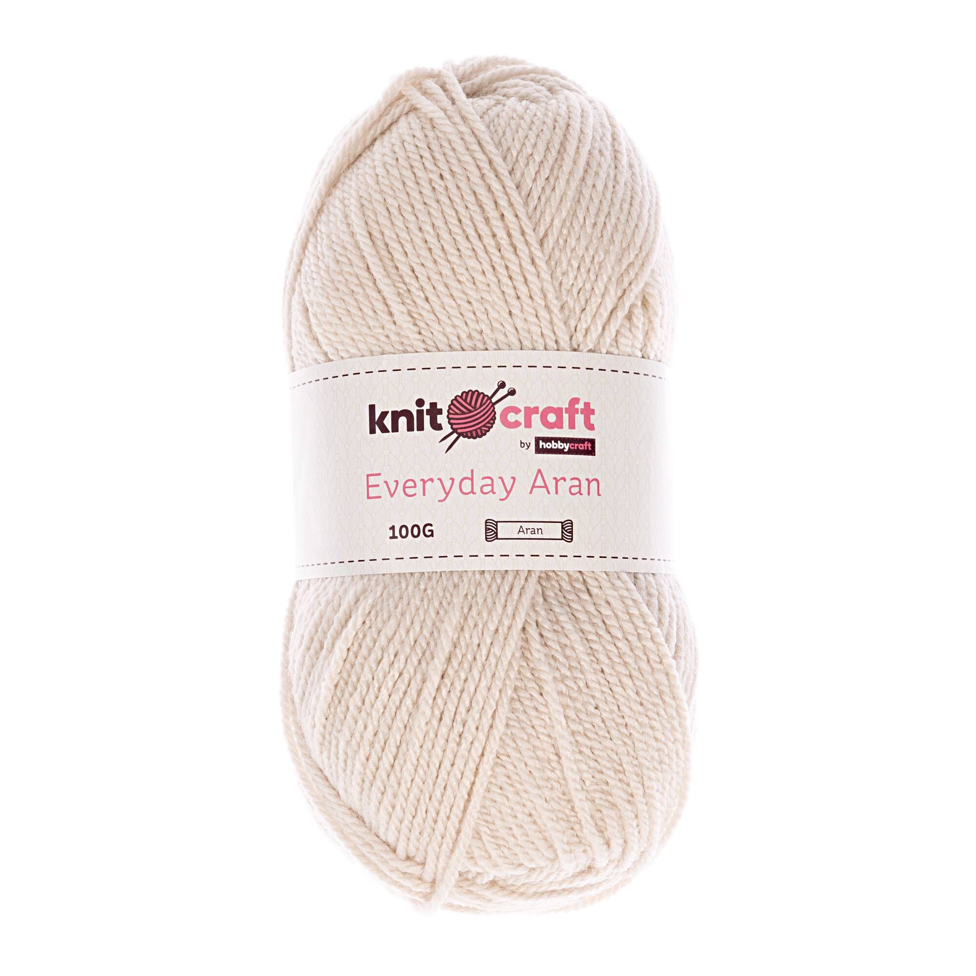 Knitcraft Biscuit Everyday Aran Yarn 100g | Hobbycraft