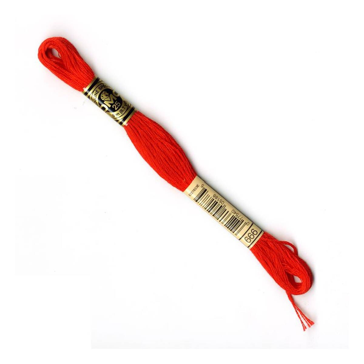 DMC Red Mouline Special 25 Cotton Thread 8m (666) | Hobbycraft