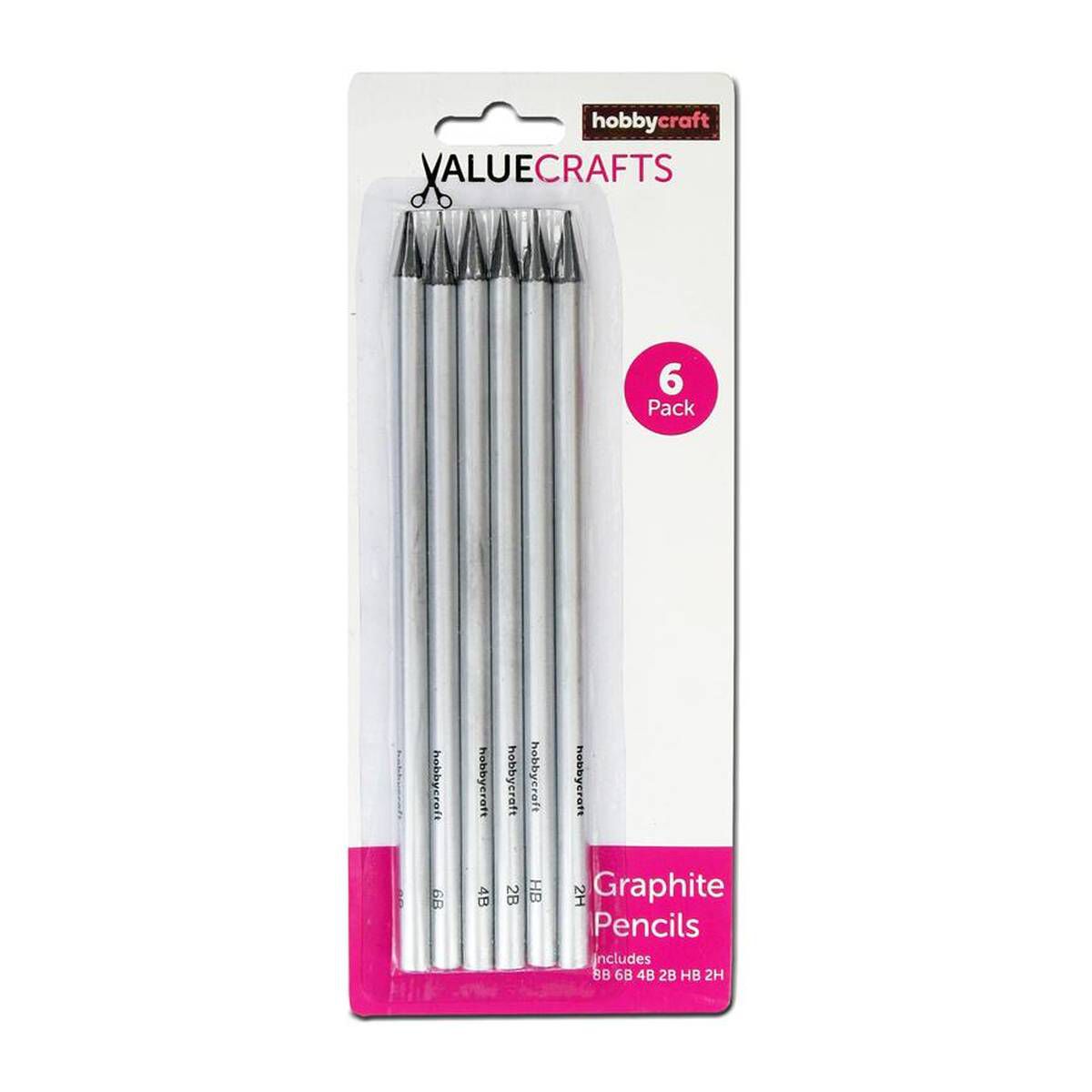 Graphite Pencils 6 Pack | Hobbycraft