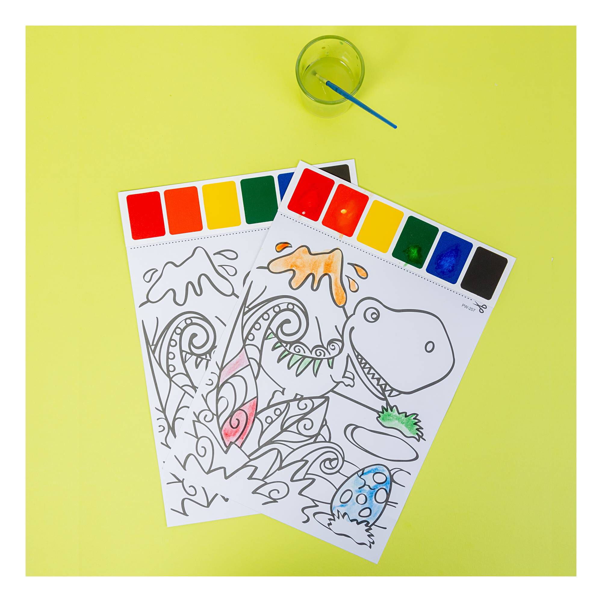 Dinosaur Paint with Water Picture 2 Pack | Hobbycraft