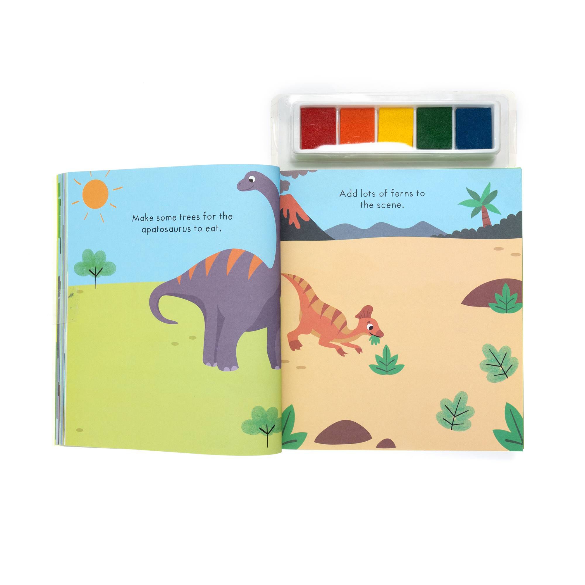 Dinosaur Finger Print Art Activity Book Hobbycraft Dinosaur Finger Print Art Activity Book Hobbycraft