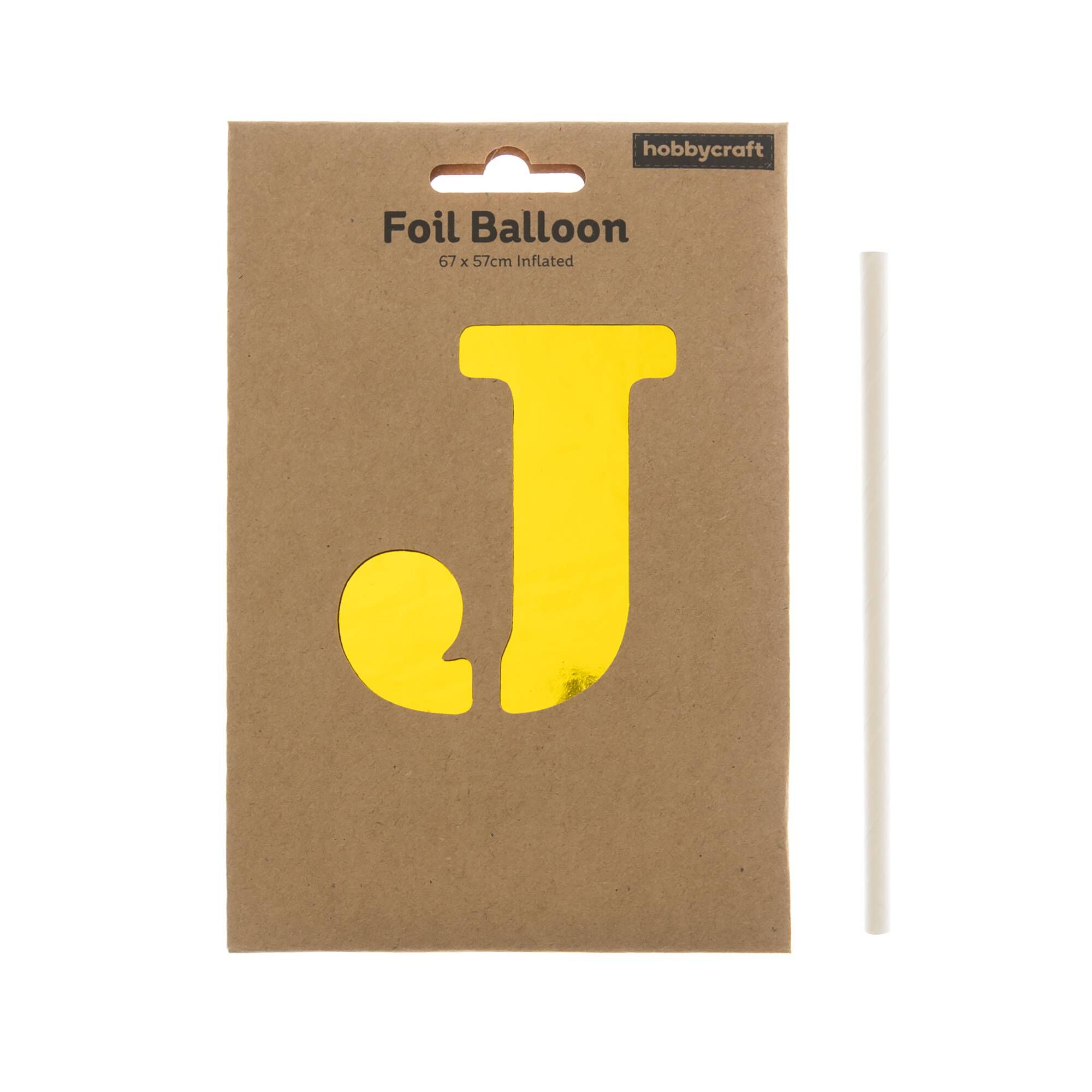 Extra Large Gold Foil Letter J Balloon | Hobbycraft