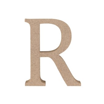 MDF Wooden Letter R 8cm | Hobbycraft
