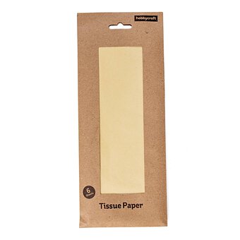 Pale Yellow Tissue Paper 50cm x 75cm 6 Pack | Hobbycraft