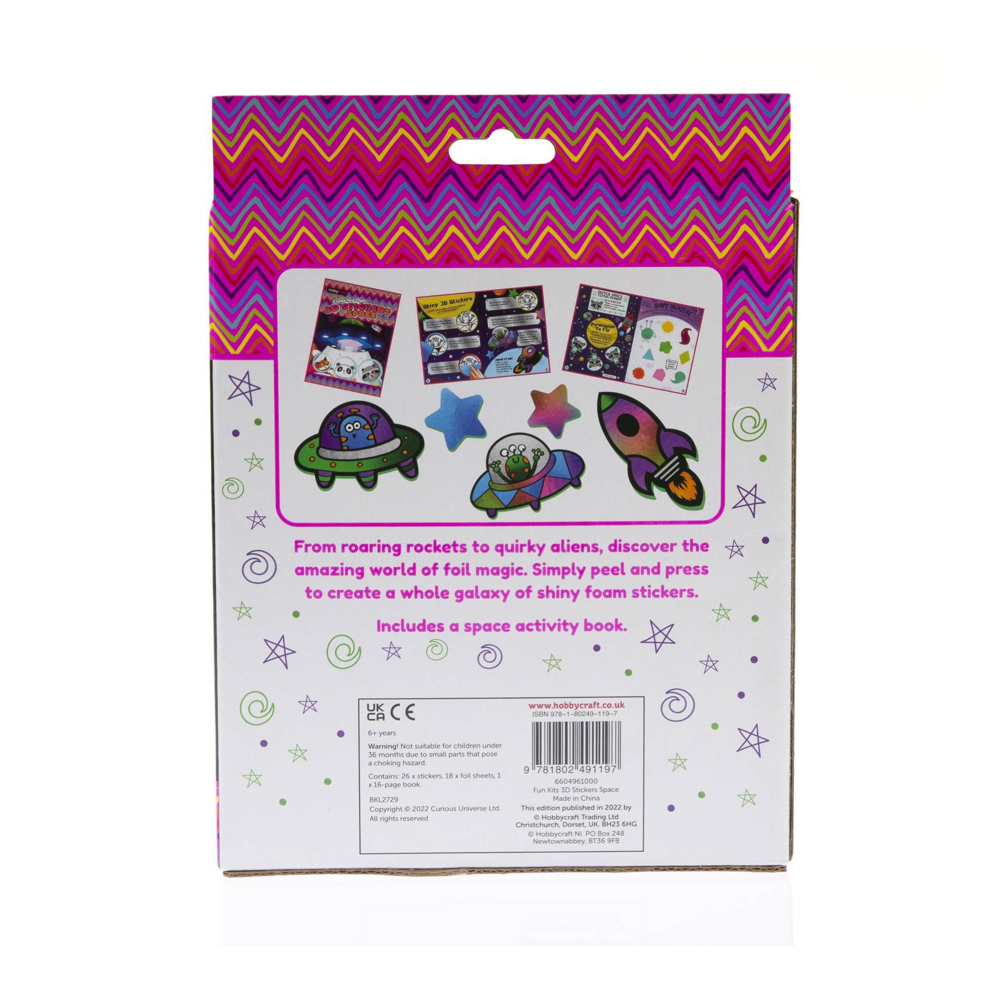 Create Your Own 3D Space Stickers | Hobbycraft