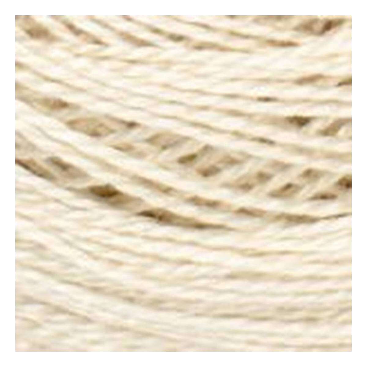 DMC Cream Pearl Cotton Thread on a Ball Size 8 80m (Ecru) | Hobbycraft