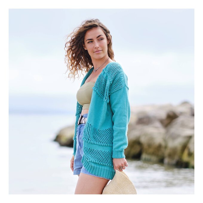 Knitcraft Mesh Front Cardigan Digital Pattern 0179 | Hobbycraft