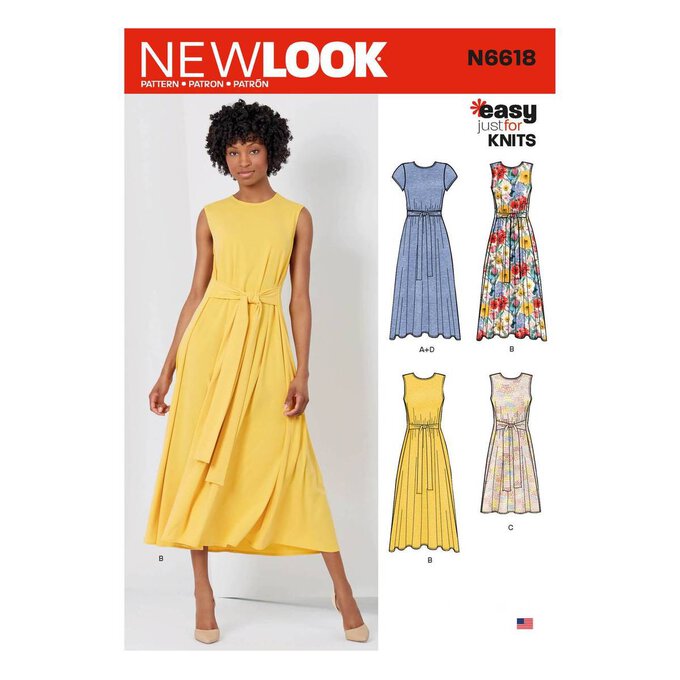 New Look Women's Dress Sewing Pattern N6618 | Hobbycraft