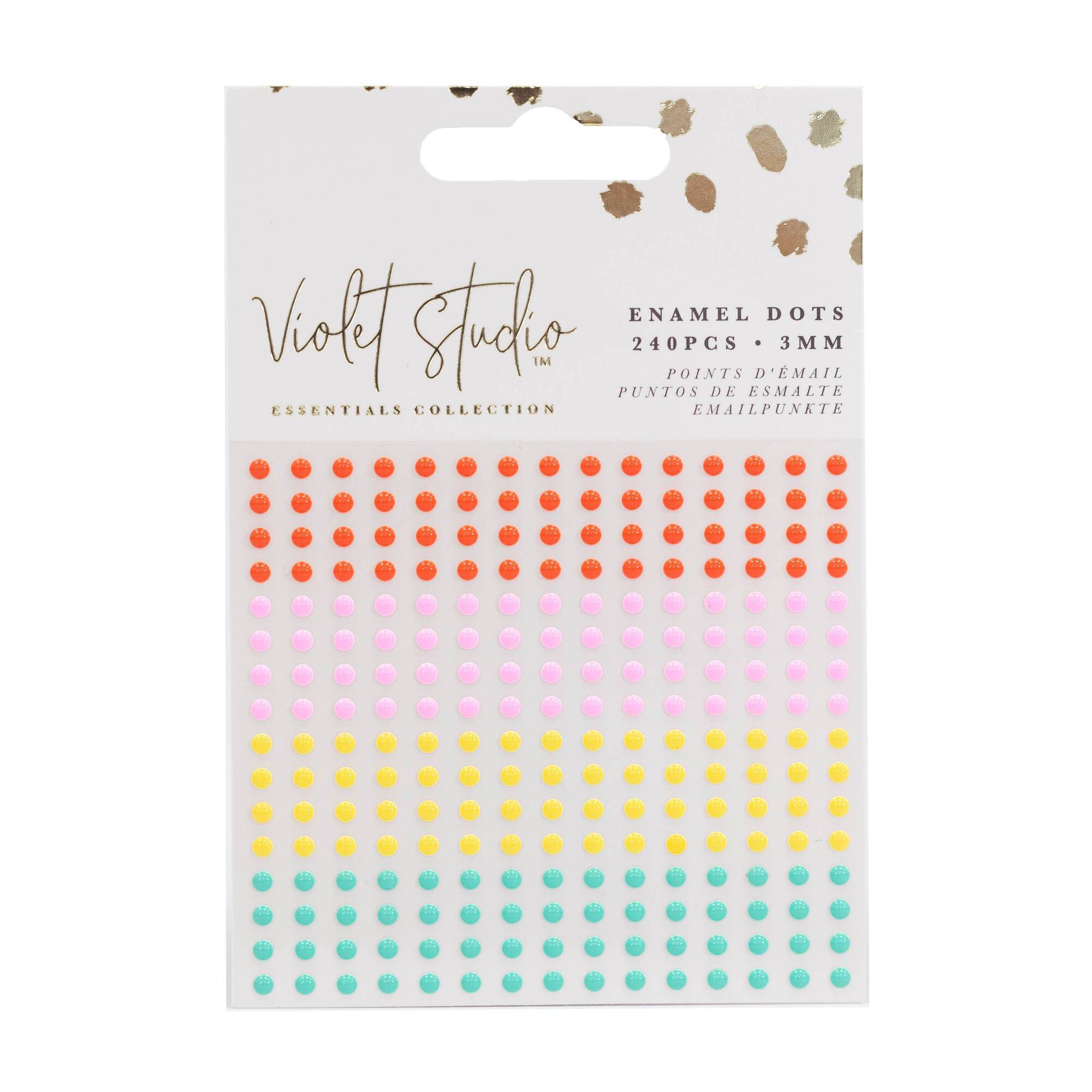 Violet Studio Bright Enamel Dots 240 Pack | Hobbycraft