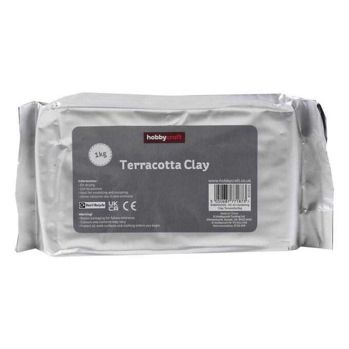 Terracotta Air Drying Clay 1kg | Hobbycraft