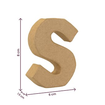 Lowercase Mini Mache Letter S | Hobbycraft