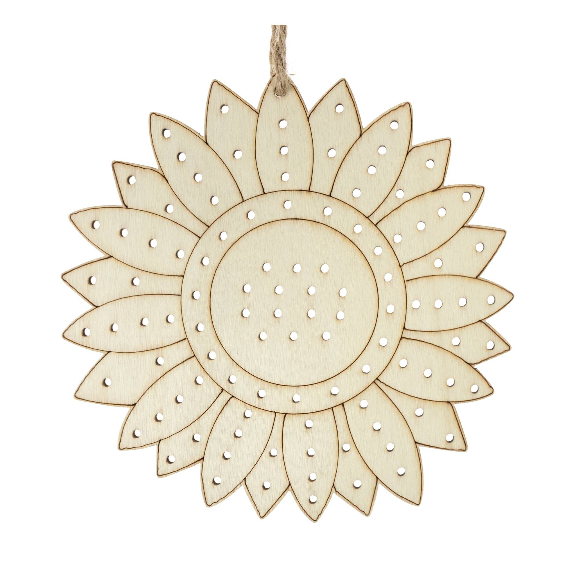 Flower Wooden Threading Kit | Hobbycraft