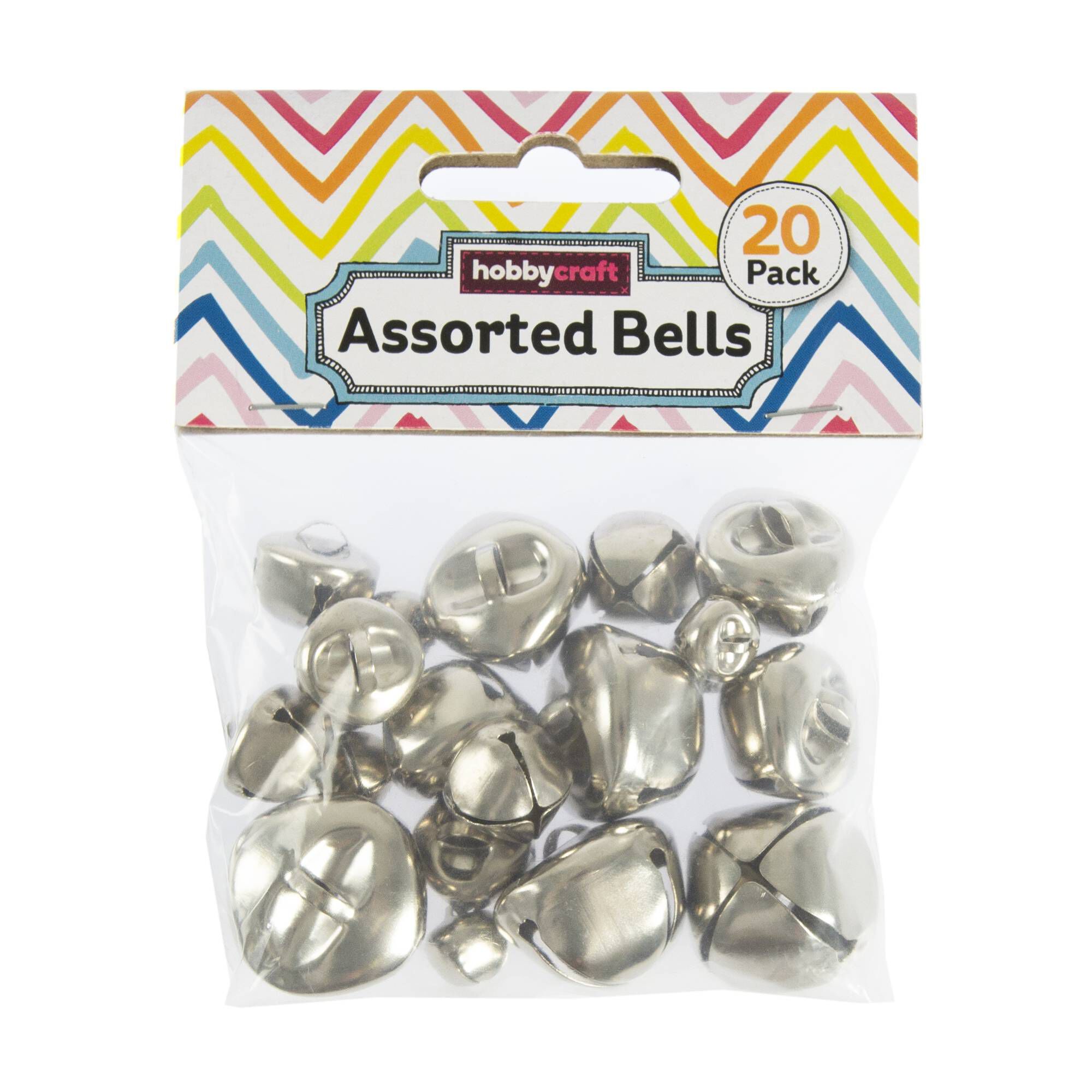 Silver Jingle Bells 20 Pack | Hobbycraft