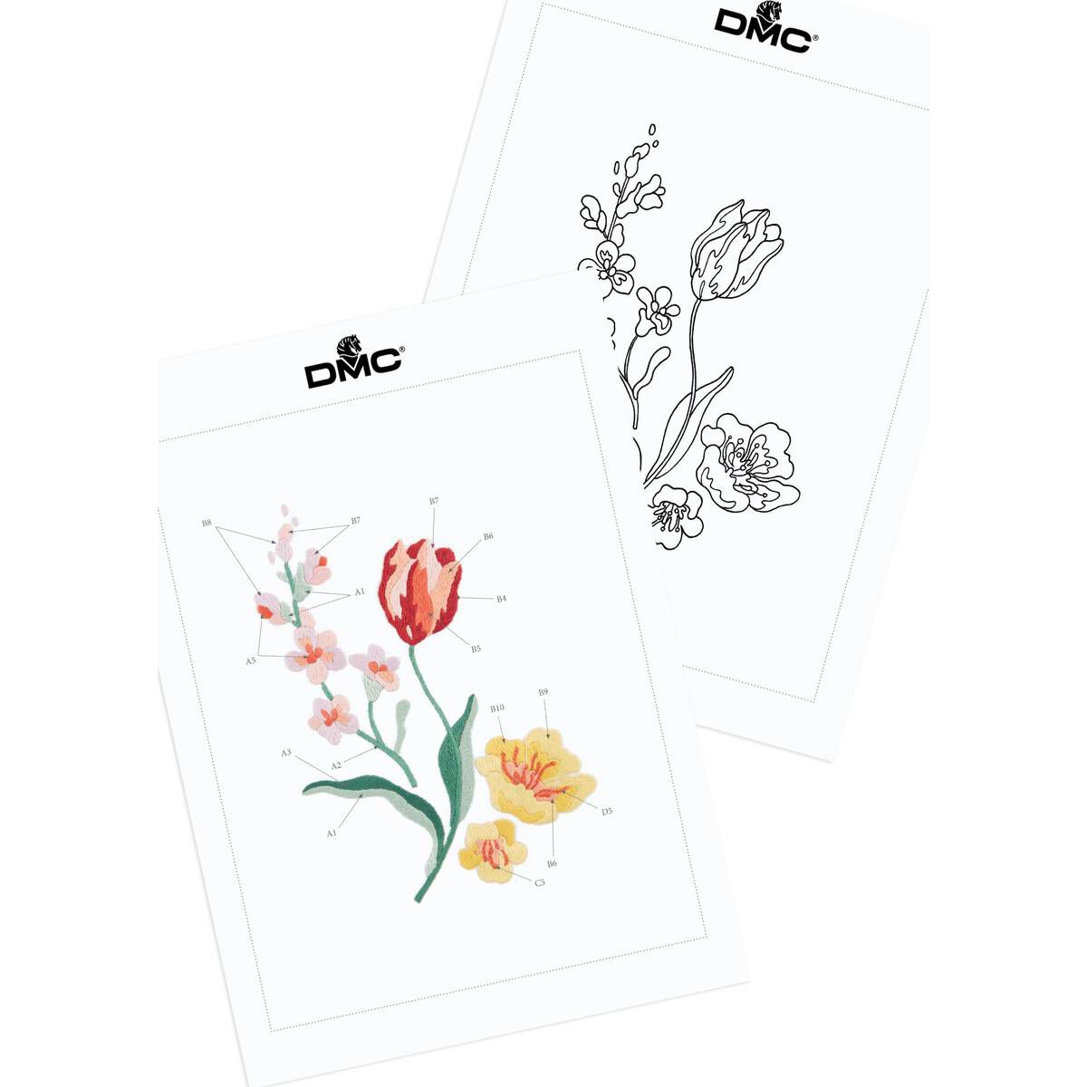 FREE PATTERN DMC Garden Flowers Embroidery 0210 | Hobbycraft