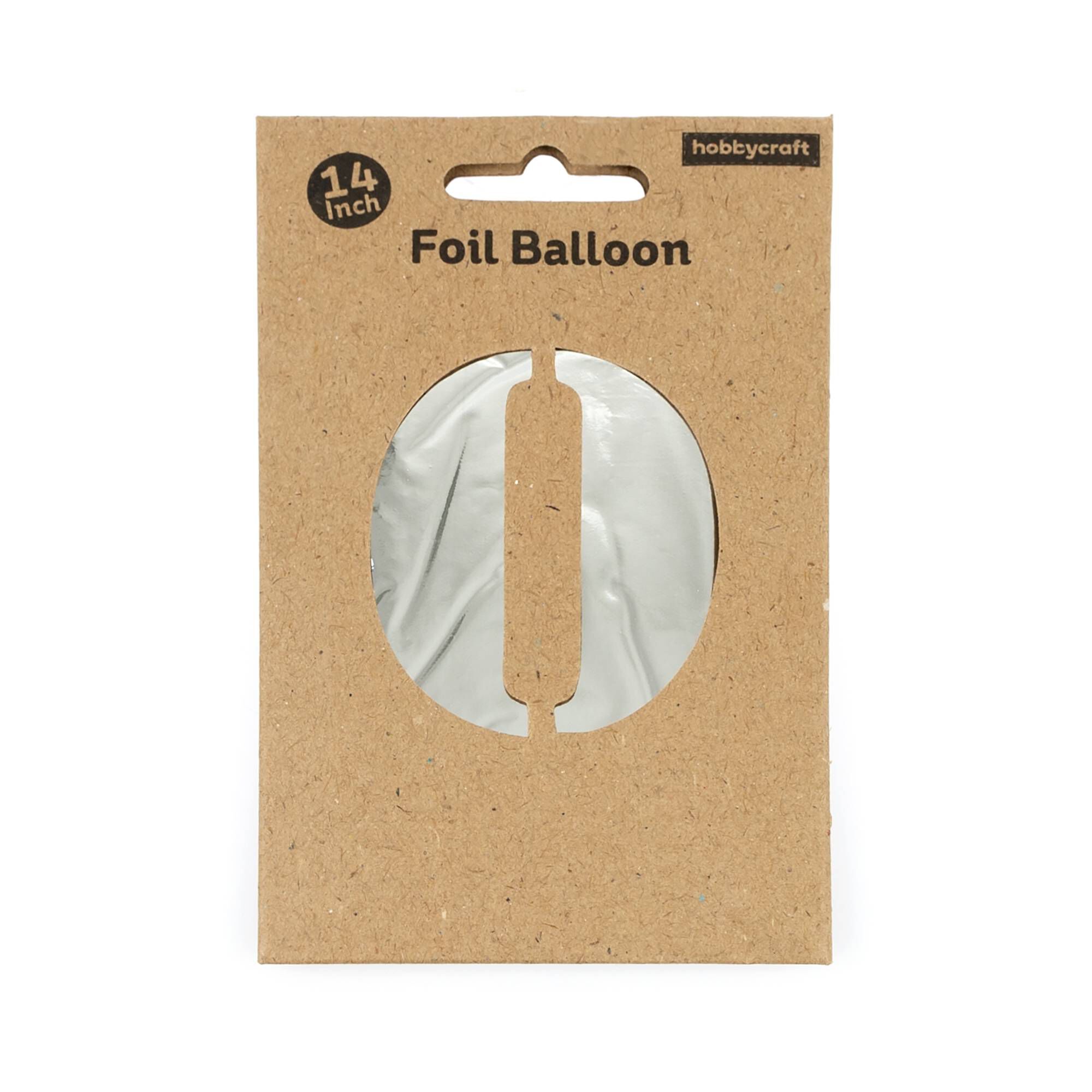 Silver Foil Letter O Balloon | Hobbycraft