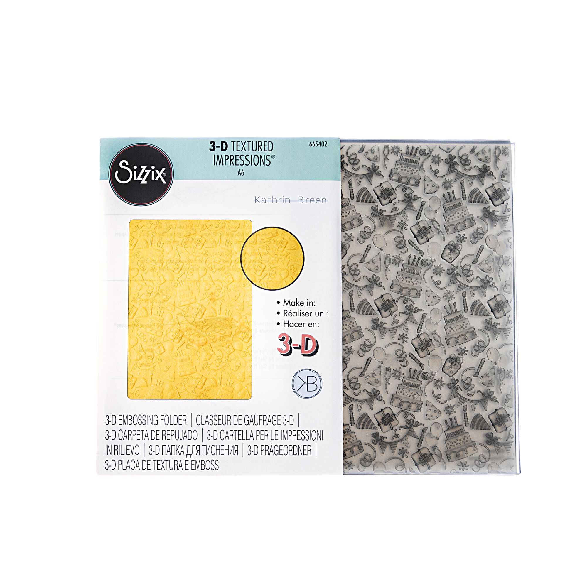 Sizzix Celebrate 3D Embossing Folder A6 | Hobbycraft