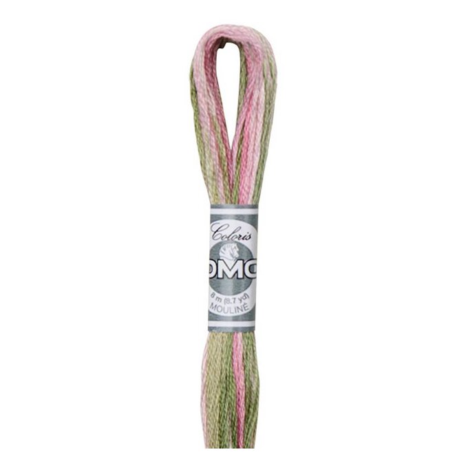 DMC Pink and Green Coloris Mouline Cotton Thread 8m (4500) | Hobbycraft