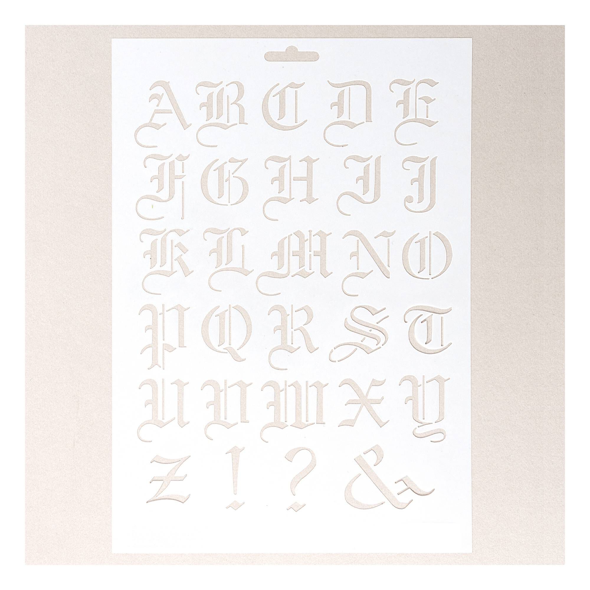 Monogram Alphabet Stencil 21cm x 29cm | Hobbycraft