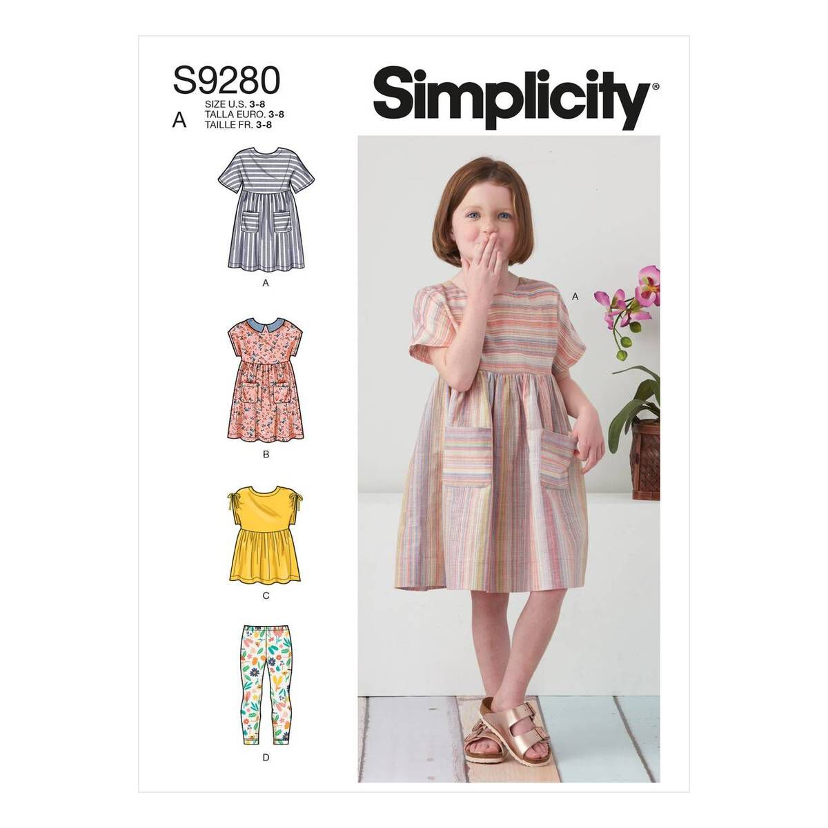 Simplicity Kids’ Separates Sewing Pattern S9280 (3-8) | Hobbycraft