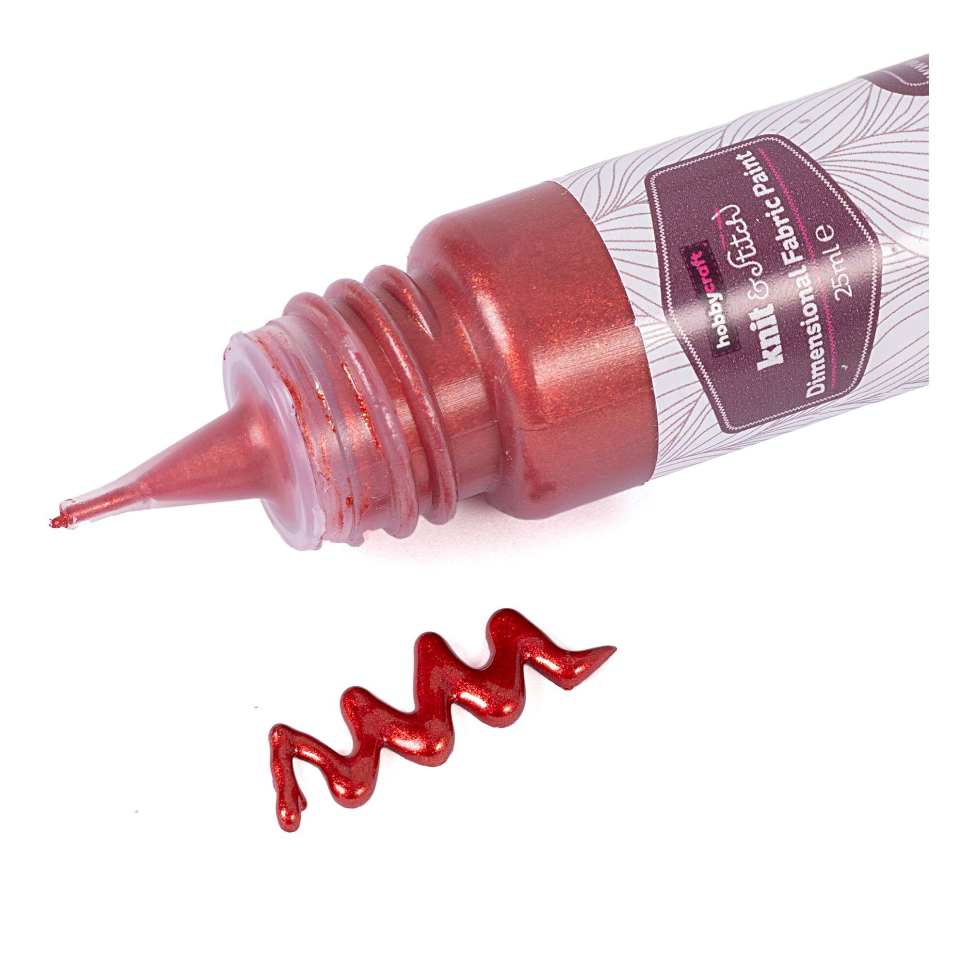 Bordeaux Dimensional Fabric Paint 25ml | Hobbycraft