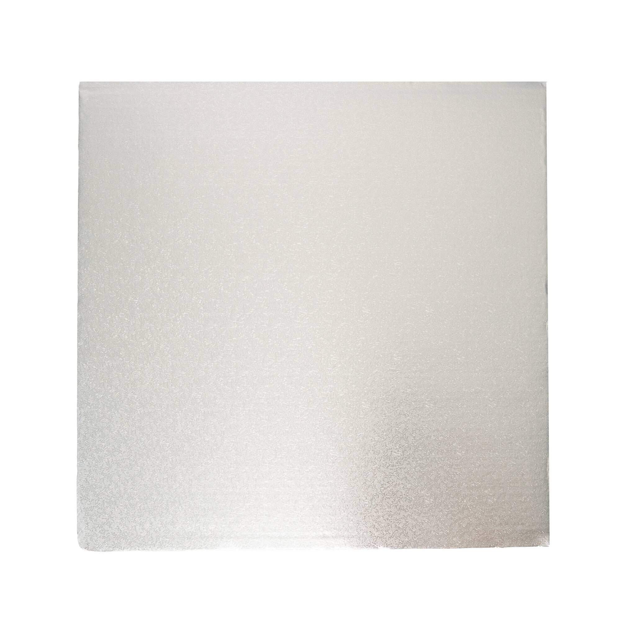 Silver Square Double Thick Card Cake Board 16 Inches | Hobbycraft