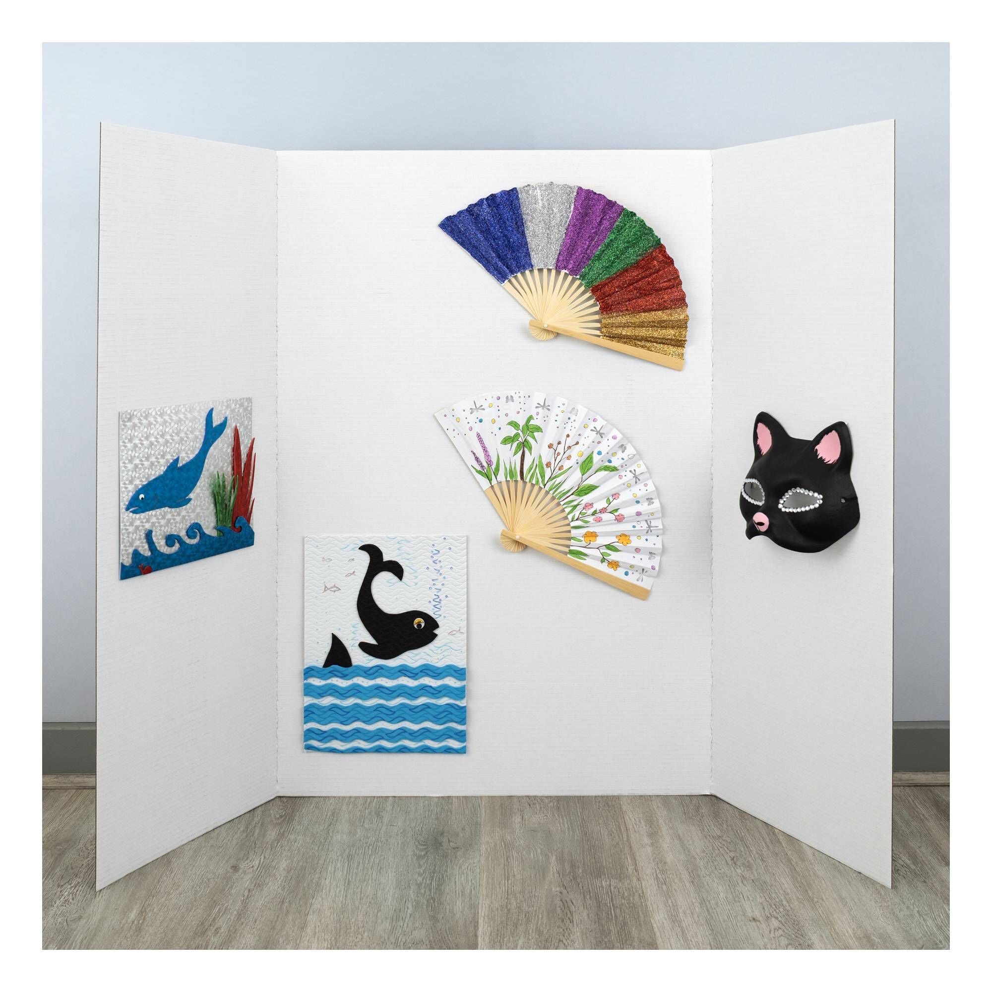 White Fold-Out Display Stand 91.5cm x 61cm | Hobbycraft