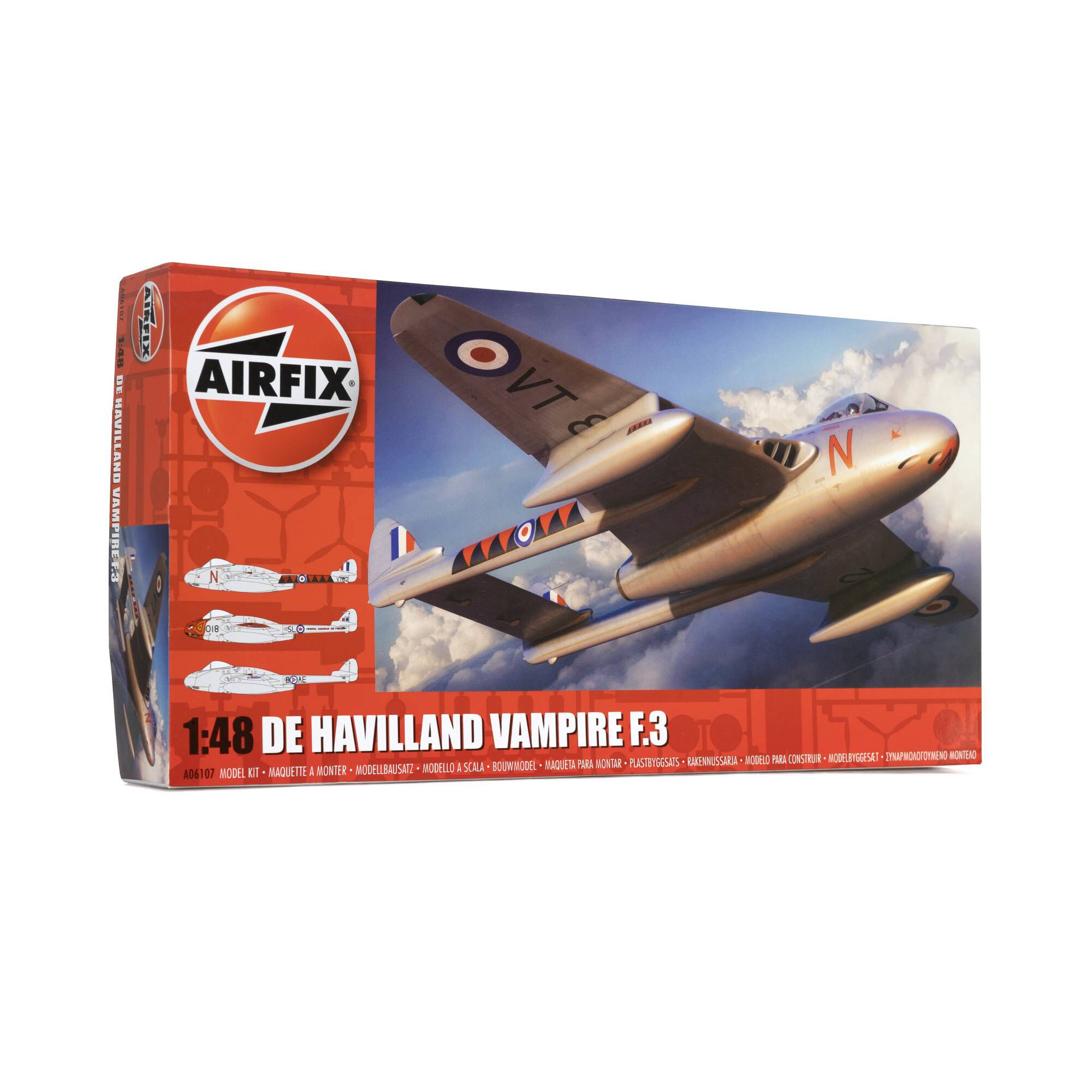 Airfix de Havilland Vampire F.3 Model Kit 1:48 | Hobbycraft