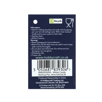Whisk Candy Melting Pan | Hobbycraft
