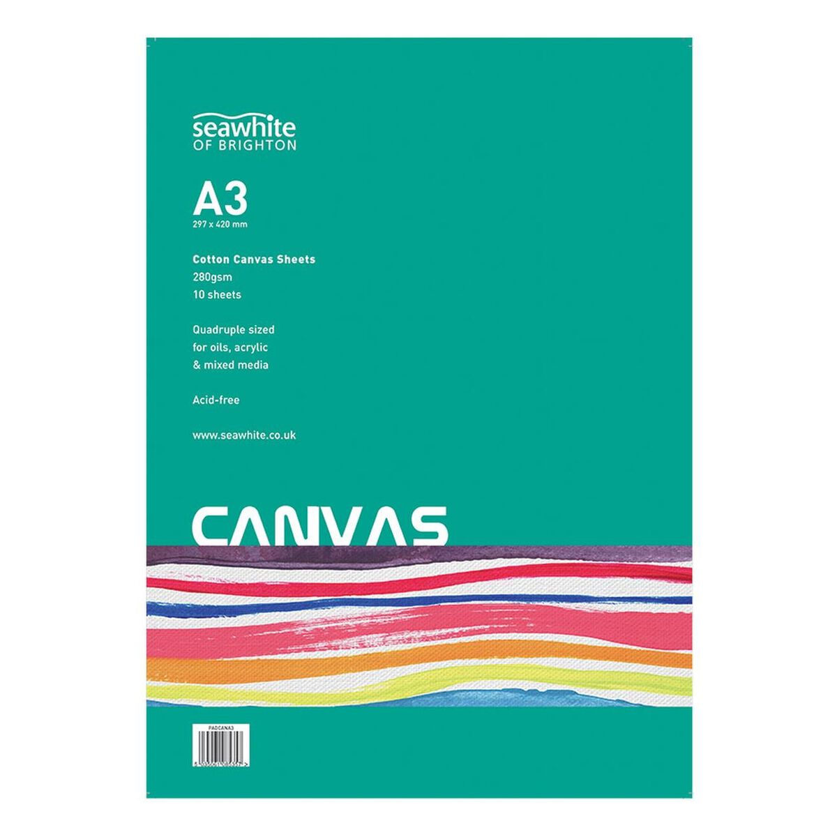 Seawhite Cotton Canvas Paper Pad A3 10 Sheets | Hobbycraft