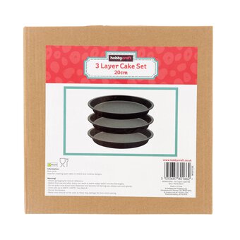 Layer Cake Tin Set 20cm 3 Pieces | Hobbycraft