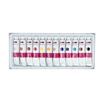 Acrylic Paint Set 12ml 12 Pack | Hobbycraft