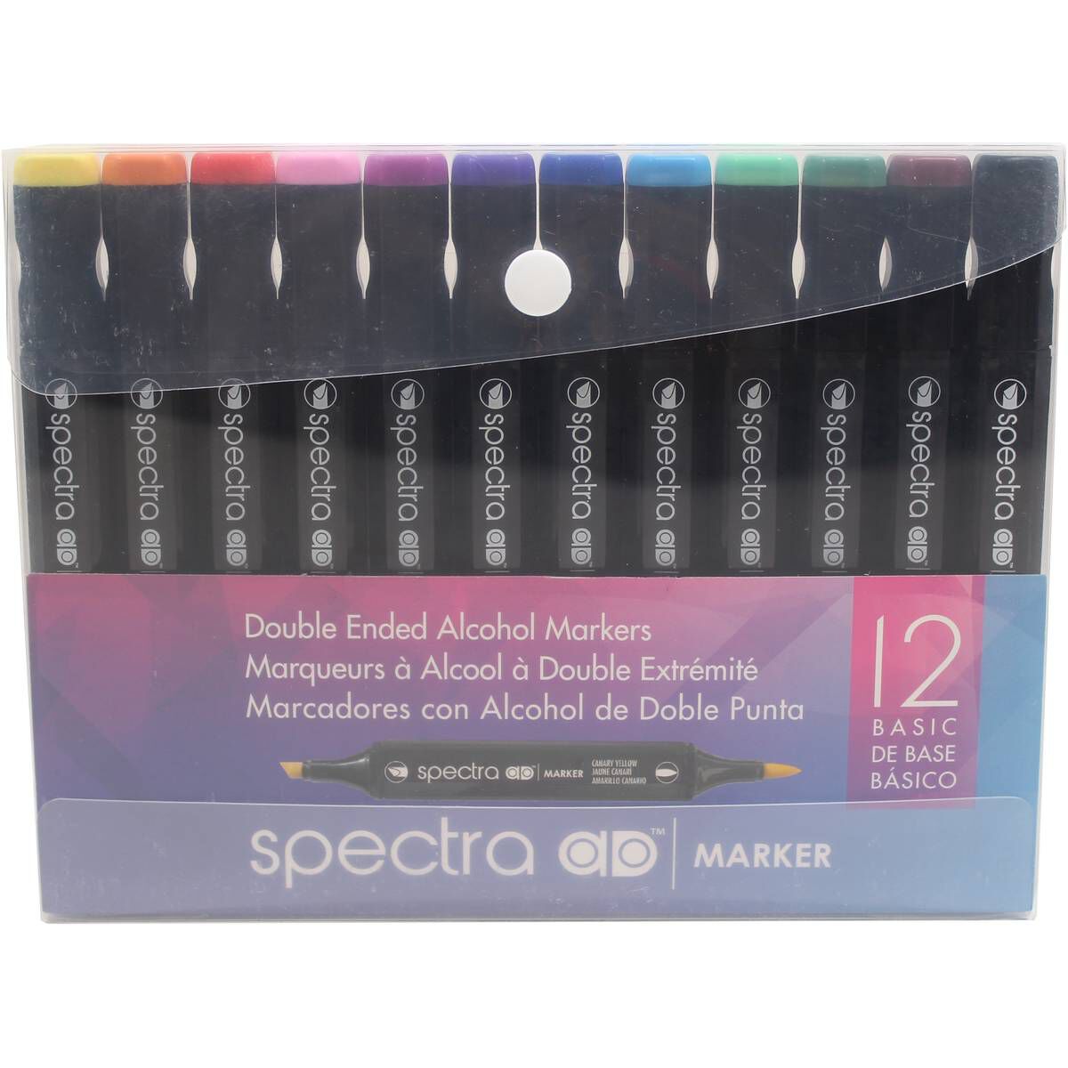 Chartpak Basic Colours Spectra AD Markers 12 Pack | Hobbycraft