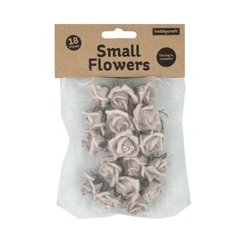 Soft Pink Wired Small Flowers 18 Pack | Hobbycraft