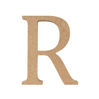 MDF Wooden Letter R 13cm | Hobbycraft