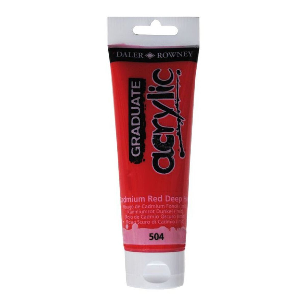 Daler-Rowney Graduate Cadmium Red Deep Hue Acrylic Paint 120ml | Hobbycraft