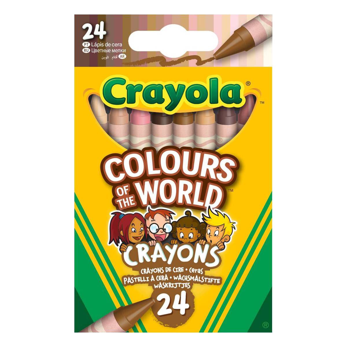 Crayola Colours of the World Crayons 24 Pack | Hobbycraft