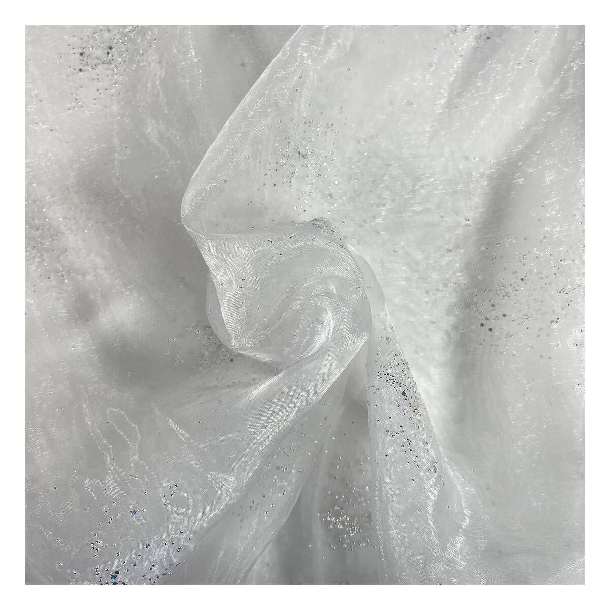 Caviar Holo Organza Cotton Print Fabric by the Metre | Hobbycraft