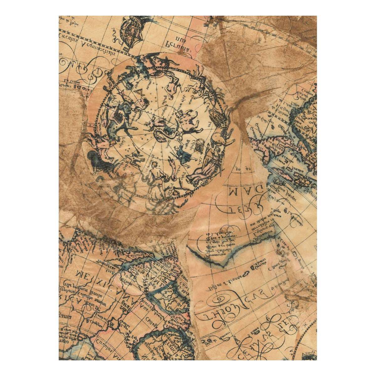 Decopatch Map Paper 3 Sheets | Hobbycraft