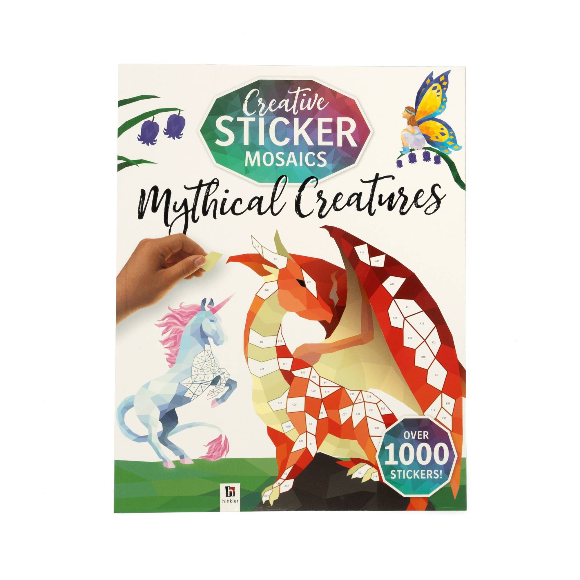 Mythical Creatures Creative Sticker Mosaics Book | Hobbycraft