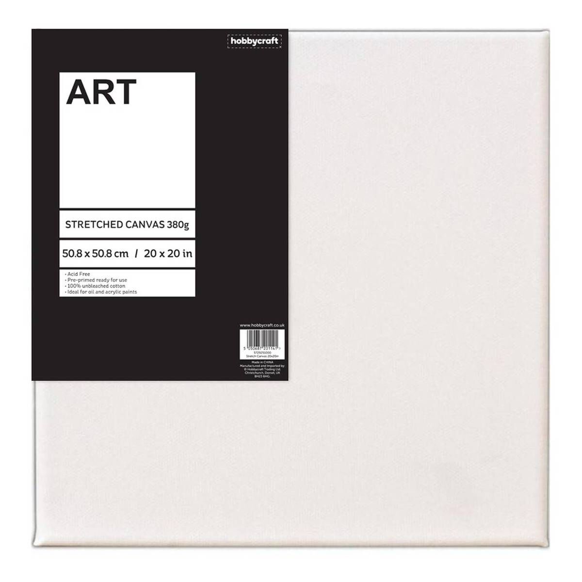 Stretched Canvas 50cm x 50cm | Hobbycraft