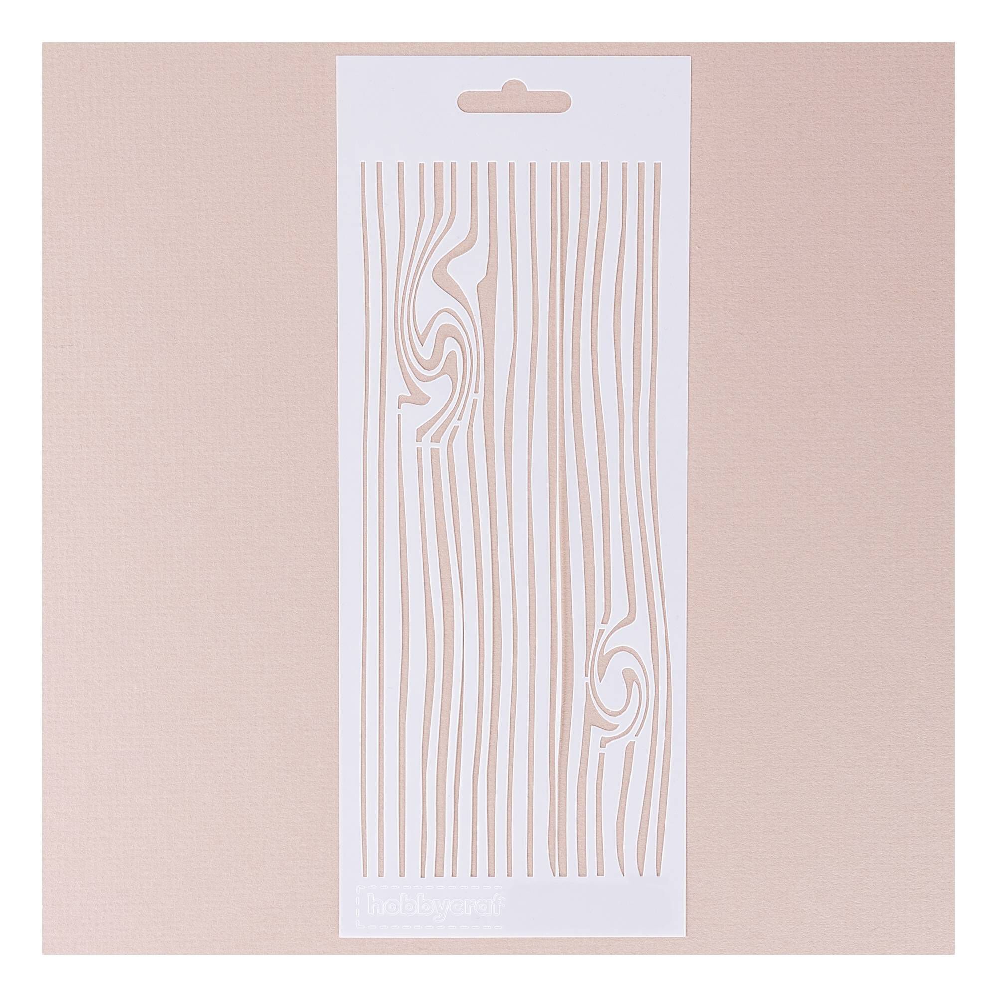 Wood Effect Stencil 10cm x 25cm | Hobbycraft