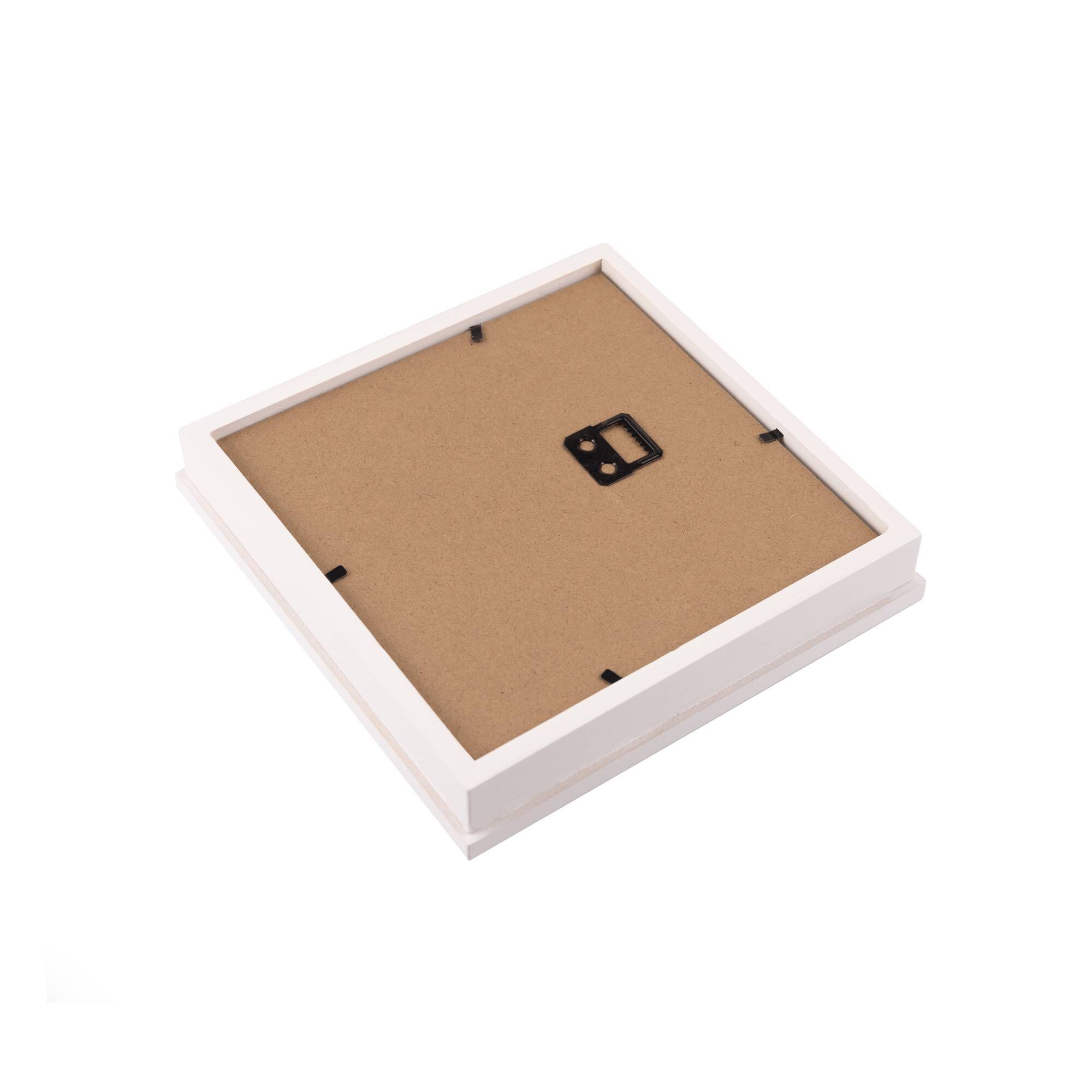 White Deep Box Frame 15cm x 15cm | Hobbycraft