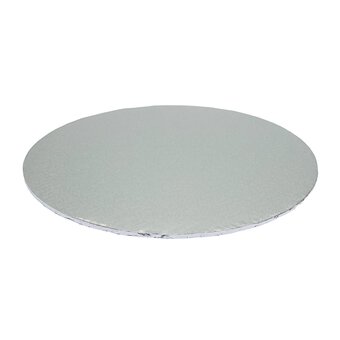 Silver Round Double Thick Card Cake Board 12 Inches | Hobbycraft