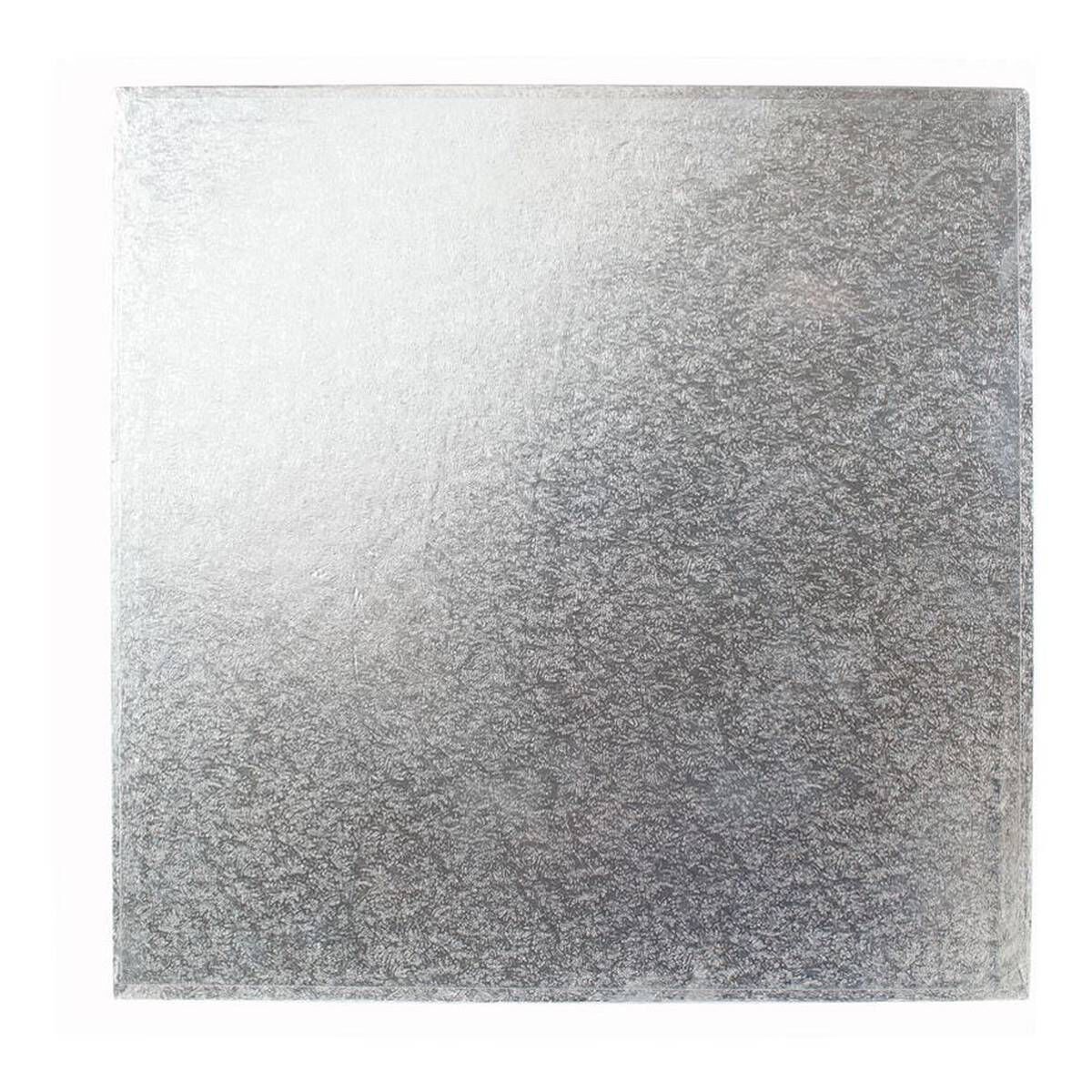 Silver 16 Inch Double Thick Square Cake Board | Hobbycraft