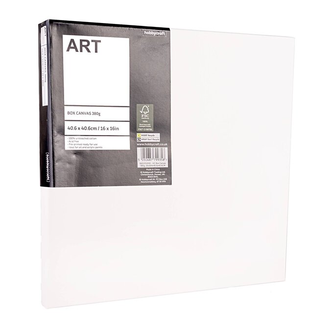 Box Canvas 41cm x 41cm | Hobbycraft