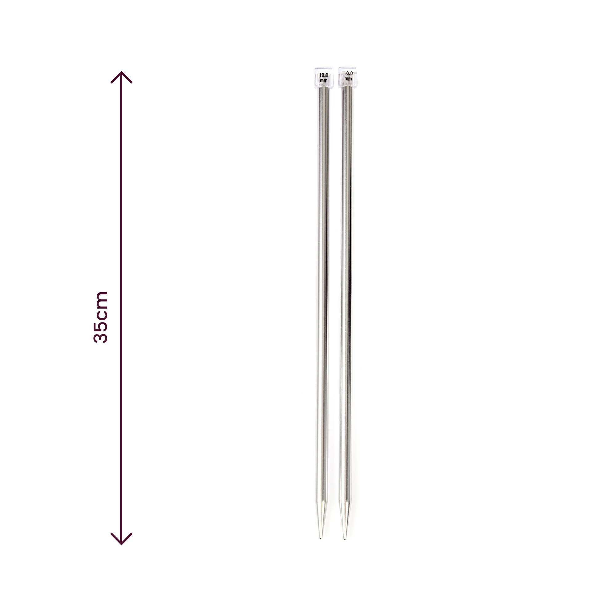Knitcraft Silver Knitting Needles 10mm | Hobbycraft