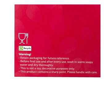 Clear Star Acrylic Cake Topper 12cm x 19cm | Hobbycraft